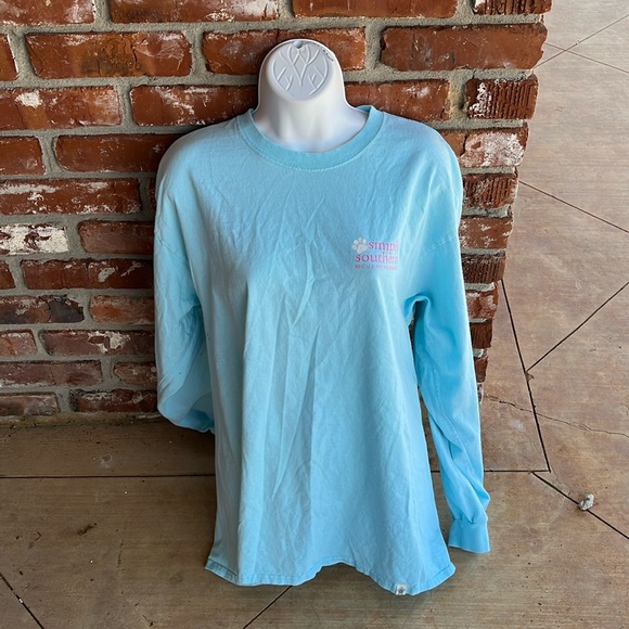 Simply Southern | Tops | Simply Southern Collection Light Blue Tshirt ...